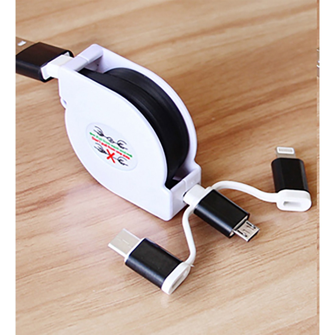 3 IN 1 Retractable USB Data Charger Cable
